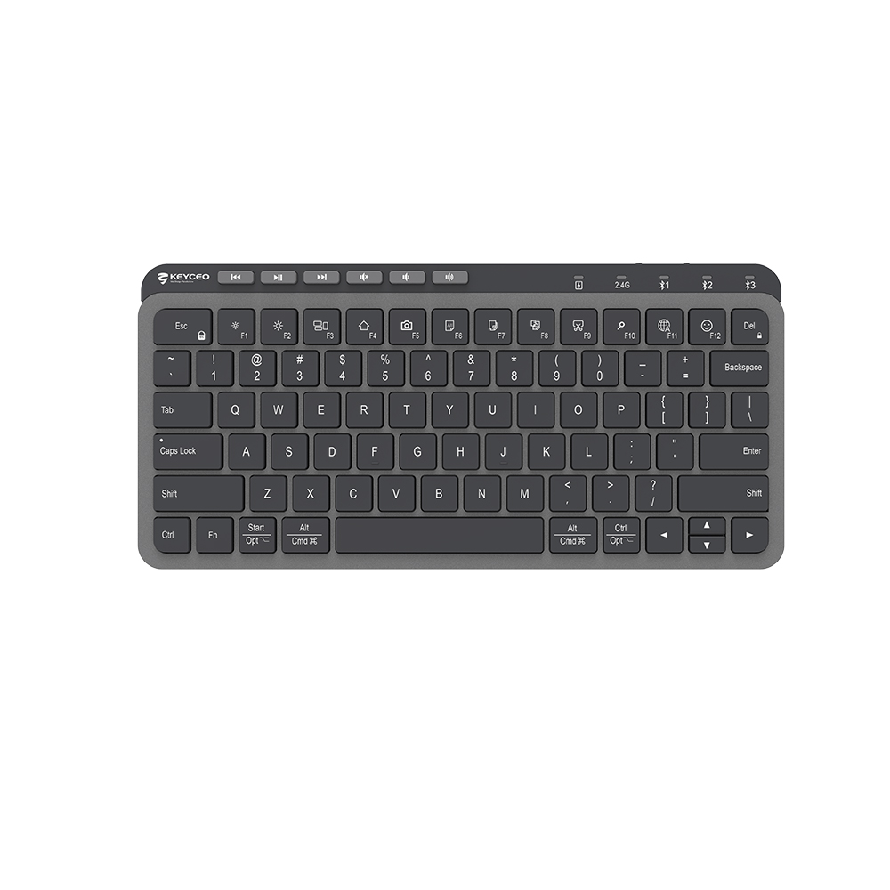 KY-X260 2.4Ghz Wireless Keyboard Slim & Tall Design Multi-Device ...