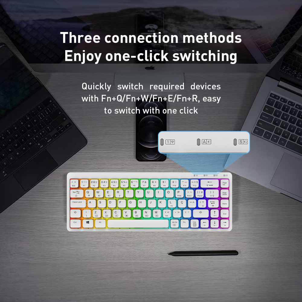 KY-MK311 Hot Mac/Win Second Switching Multi-function Keys RGB Dazzle ...