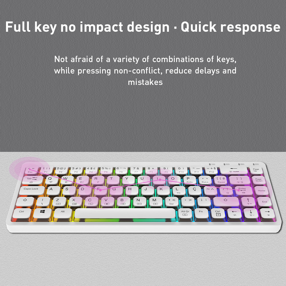 KY-MK311 Hot Mac/Win Second Switching Multi-function Keys RGB Dazzle ...