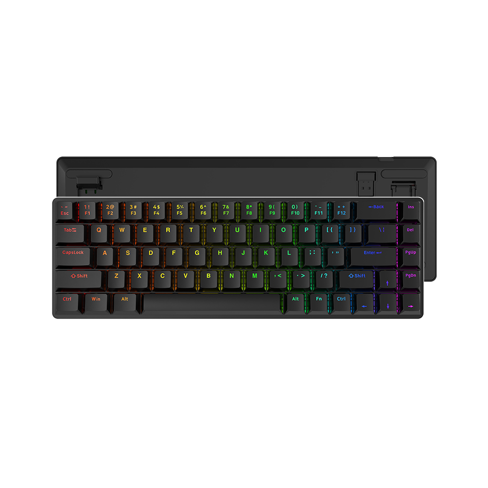 KY-MK104 68 Keys High and Low Key Layout Characters Clear RGB Backlit ...