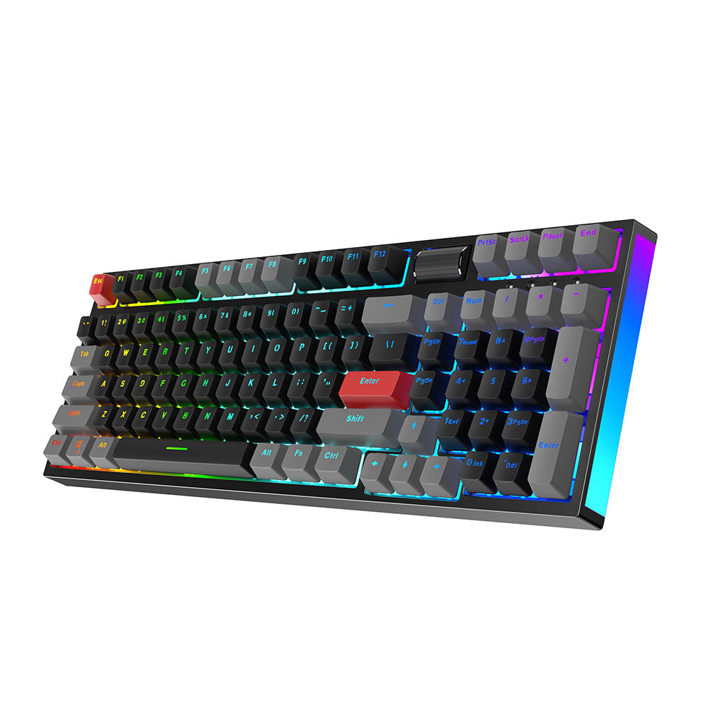Gaming Keyboard Mechanical Rgb Ergonomics Keyboard Wireless Sunken Abs ...
