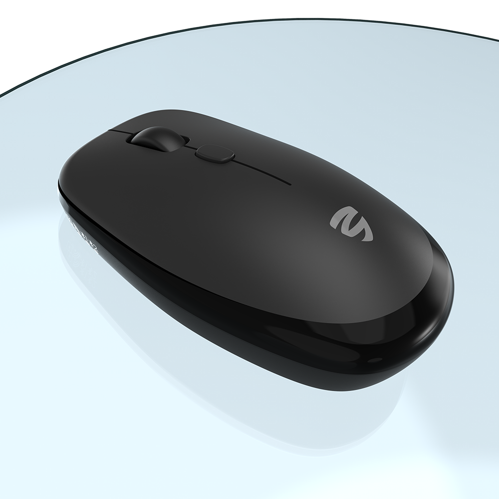 KY-M792 Wireless Mouse Bluetooth et 2,4 GHz Dual Modes Rechargeable ...